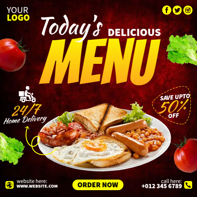 Today`s Special Menu Template | PosterMyWall